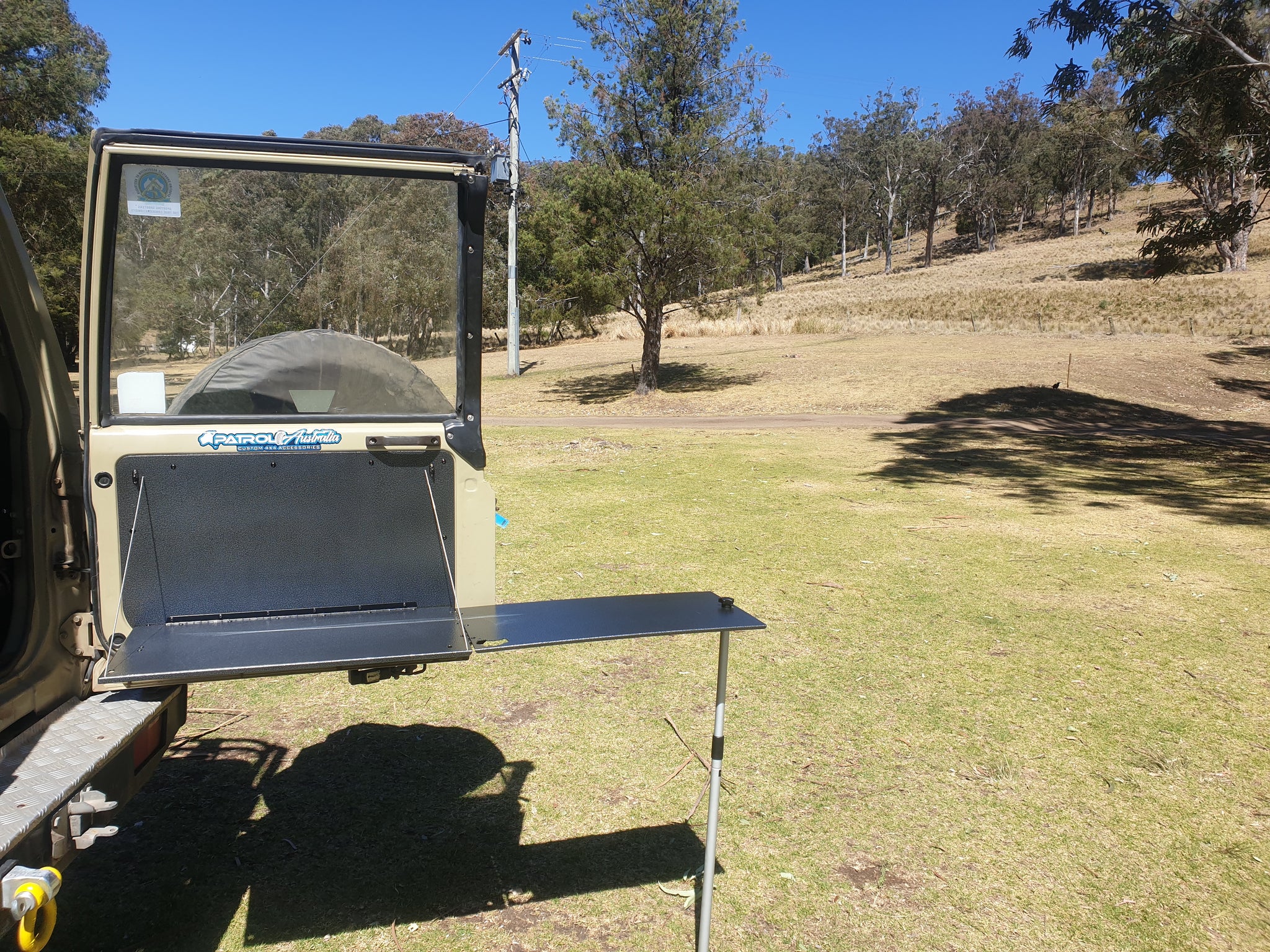 Toyota 75-78 Series Troopy Stainless Steel Deluxe Barn Door Tables ...