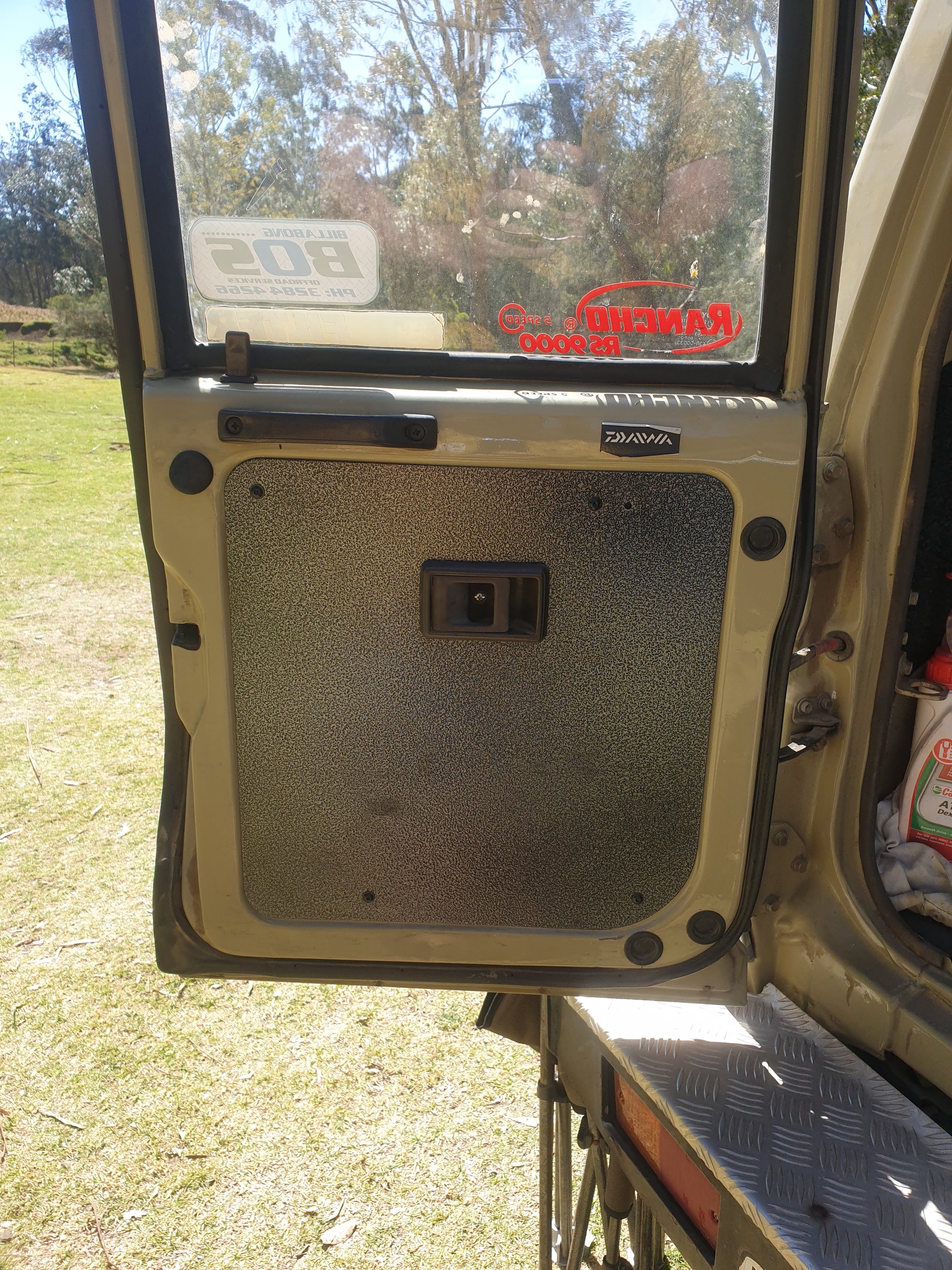 Toyota 75-78 Series Troopy Stainless Steel Deluxe Barn Door Tables ...